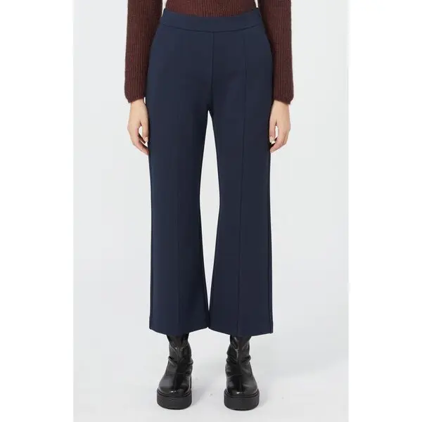 MM BY MAX MARA Jeff Jersey Crop Flare Pants - Ultramarine