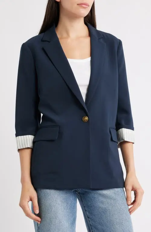 Rag & Bone Jennie Elbow Sleeve Crepe Blazer - Sal