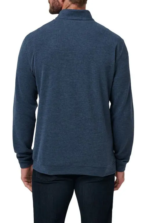 Travis Mathew Cloud Quarter Zip - Heather Navy