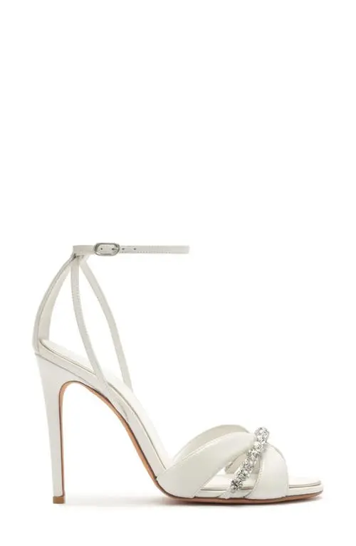 ALEXANDRE BIRMAN Georgina Crystal Ankle-strap Sandal
