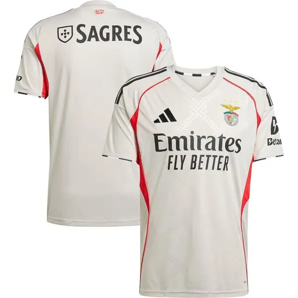 Adidas Benfica 2025/26 Away Replica Jersey - Gray
