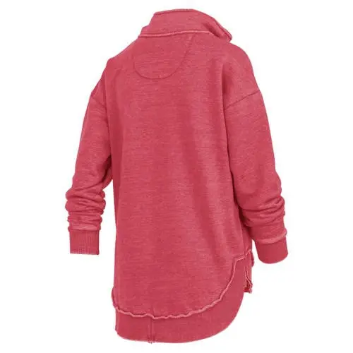 PRESSBOX Nc State Wolfpack Northfork Sojourn Poncho Quarter-zip Sweatshirt
