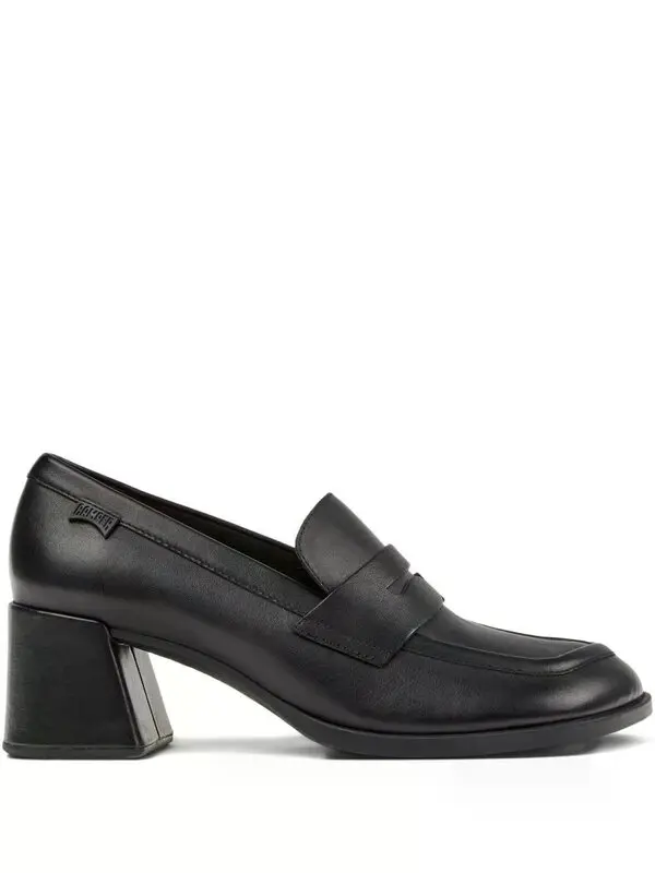 Camper 65mm Kora Leather Loafers - Black