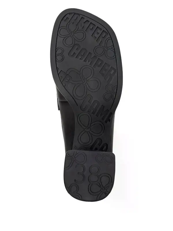 Camper 65mm Kora Leather Loafers - Black