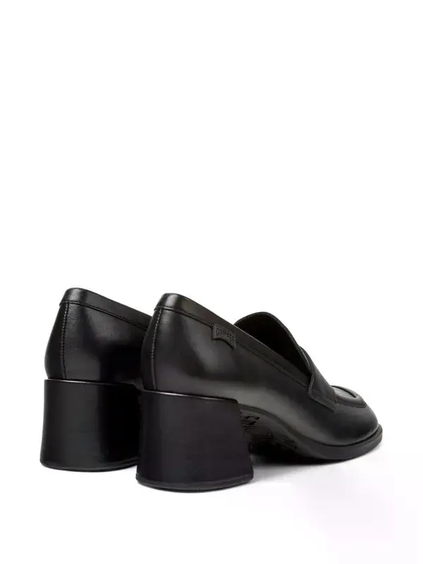 Camper 65mm Kora Leather Loafers - Black