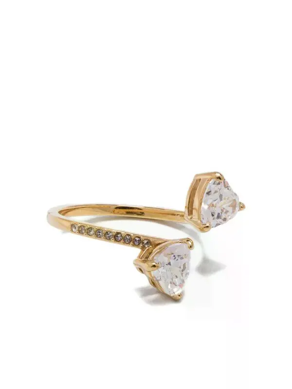 SWAROVSKI Crystal-embellished Heart Ring - Gold