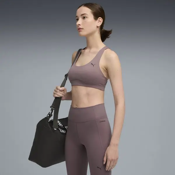 PUMA Cloudspun Ultra Soft Mid Impact Sports Bra - Purple