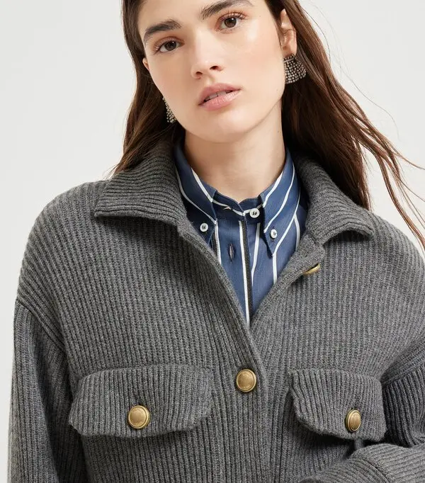 Brunello Cucinelli Virgin Wool-cashmere-silk Cardigan