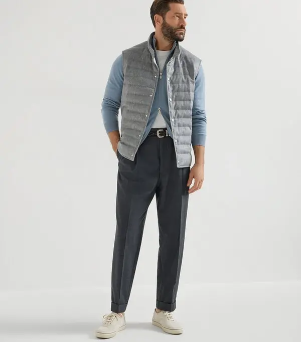 Brunello Cucinelli Cashmere Zip-up Cardigan - Blue