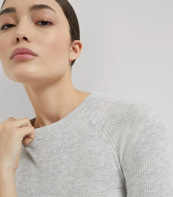 Brunello Cucinelli Cashmere Sparkling Short-sleeve Sweater