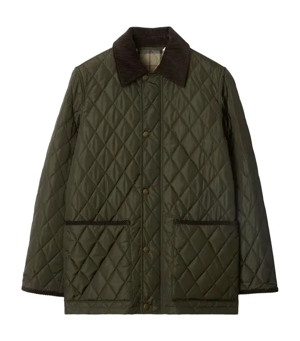 Burberry Quilted Barn Jacket - Grey