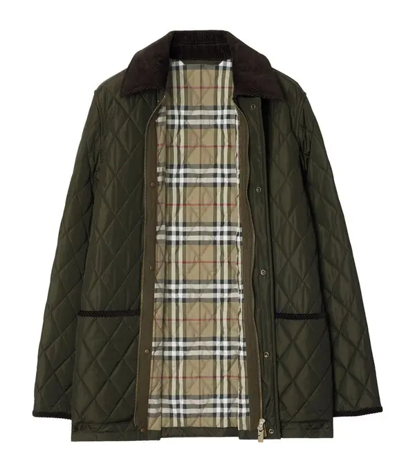Burberry Quilted Barn Jacket - Grey