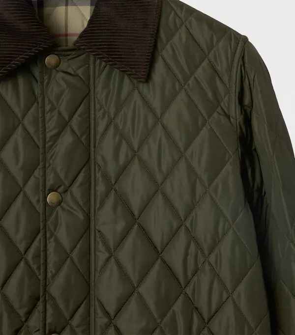 Burberry Quilted Barn Jacket - Grey
