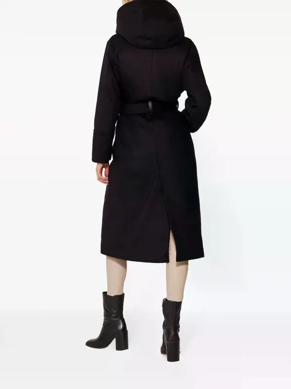 NORWEGIAN WOOL Hooded Virgin Wool-blend Wrap Coat