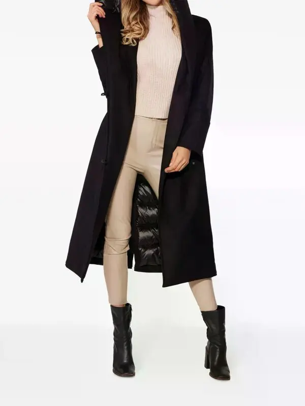 NORWEGIAN WOOL Hooded Virgin Wool-blend Wrap Coat