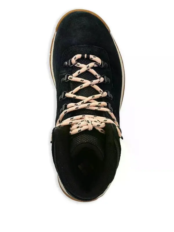 Columbia Suede Lace-up Boots - Black