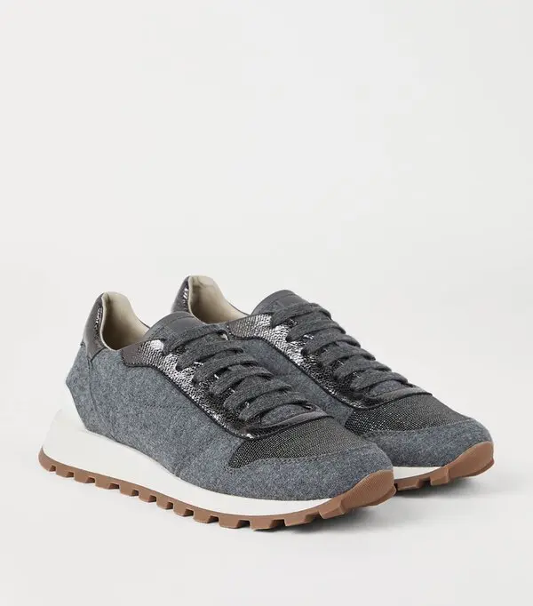 Brunello Cucinelli Virgin Wool Sneakers