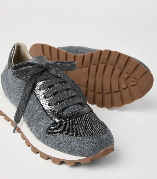 Brunello Cucinelli Virgin Wool Sneakers