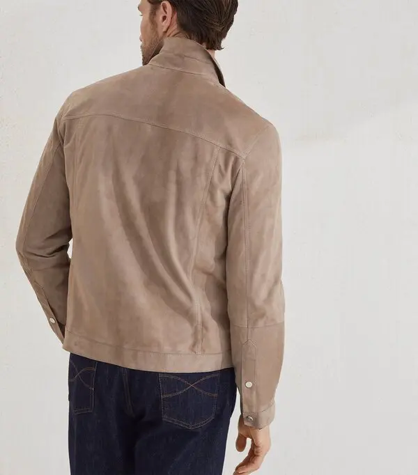 Brunello Cucinelli Suede Four-pocket Jacket - Brown