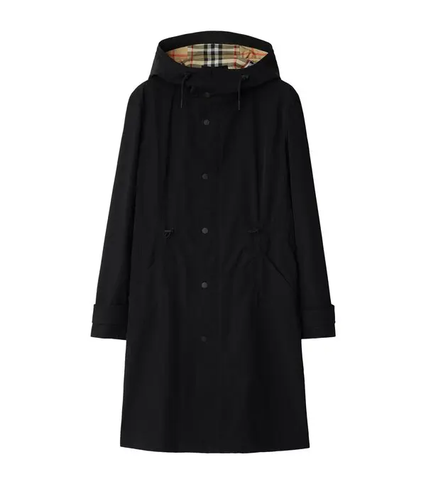 Burberry Nylon-cotton Parka Jacket - Black