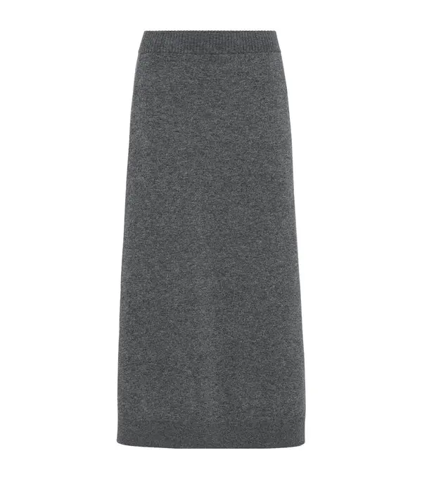 Brunello Cucinelli Cashmere Double-knit Midi Skirt