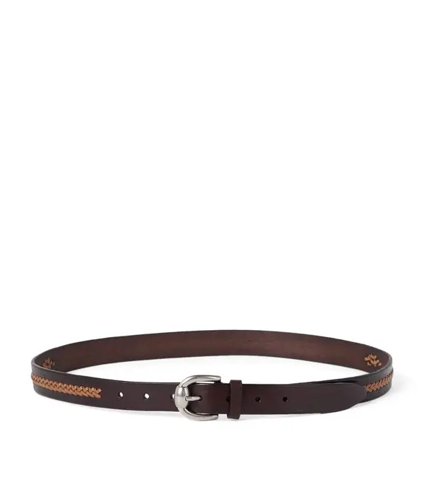 Brunello Cucinelli Braided Leather Belt - Brown