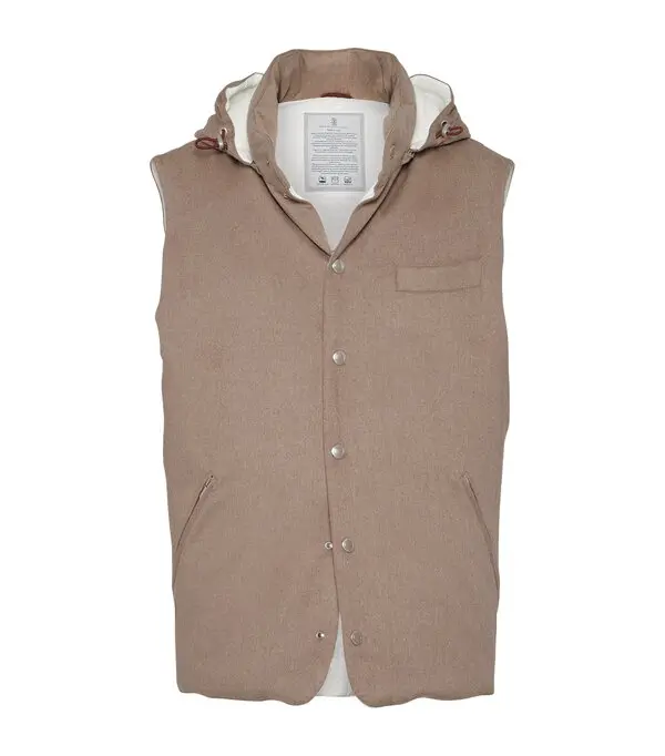 Brunello Cucinelli Wool Down-filled Padded Gilet