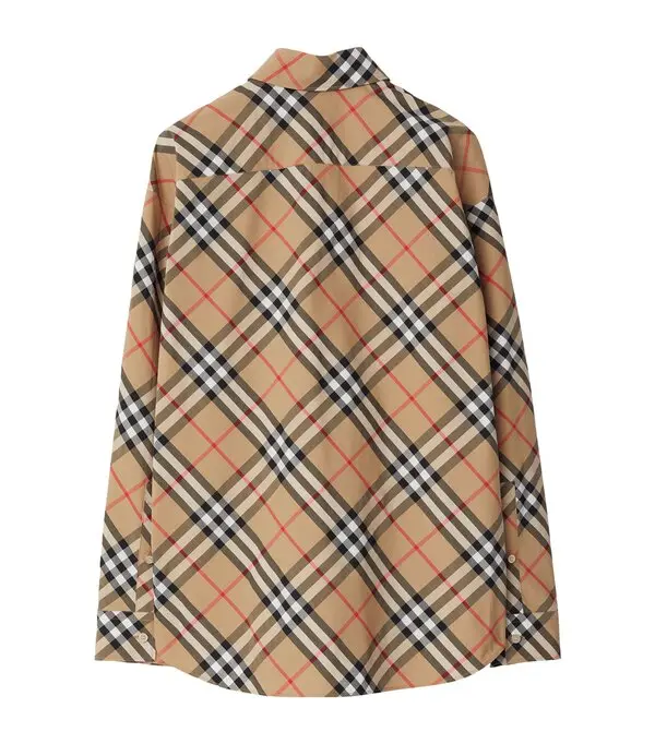 Burberry Cotton Check Relaxed Shirt - Beige