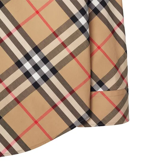 Burberry Cotton Check Relaxed Shirt - Beige