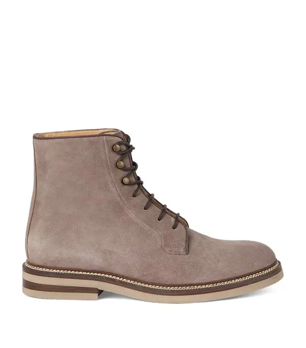Brunello Cucinelli Suede Ankle Boots