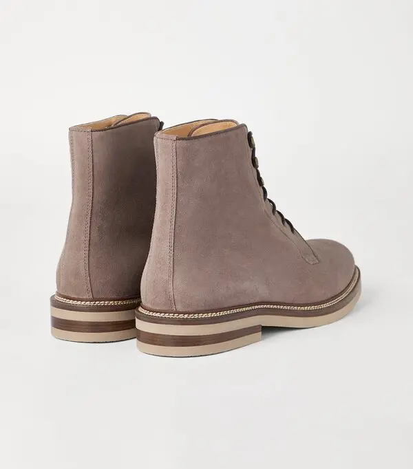 Brunello Cucinelli Suede Ankle Boots