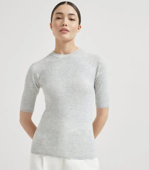 Brunello Cucinelli Cashmere Short-sleeve Sweater