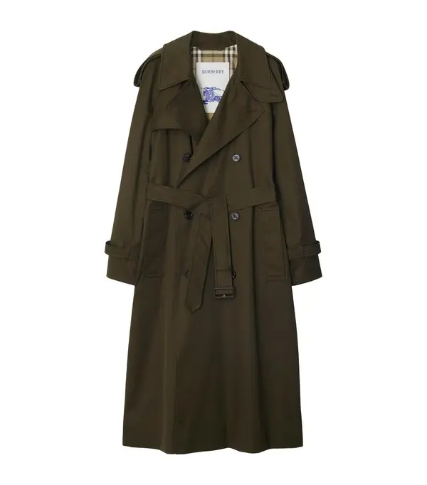 Burberry Castleford Long Trench Coat - Brown