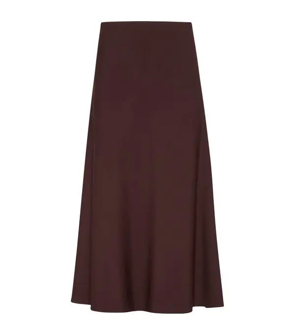 Brunello Cucinelli Virgin Wool-blend Twill Flute Skirt