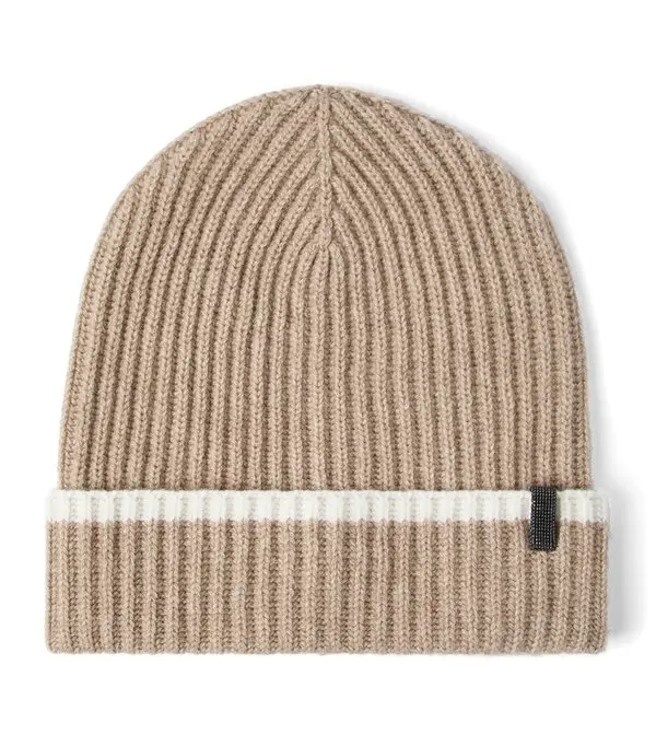 Brunello Cucinelli Cashmere Beanie - Brown