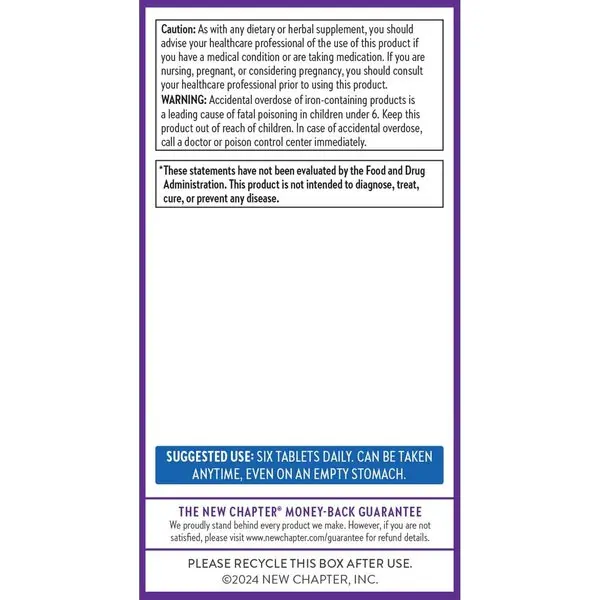 NEW CHAPTER Tiny Tabs Multi 192 Tablets