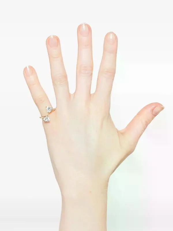 SWAROVSKI Tone Crystal Embellished Heart Ring