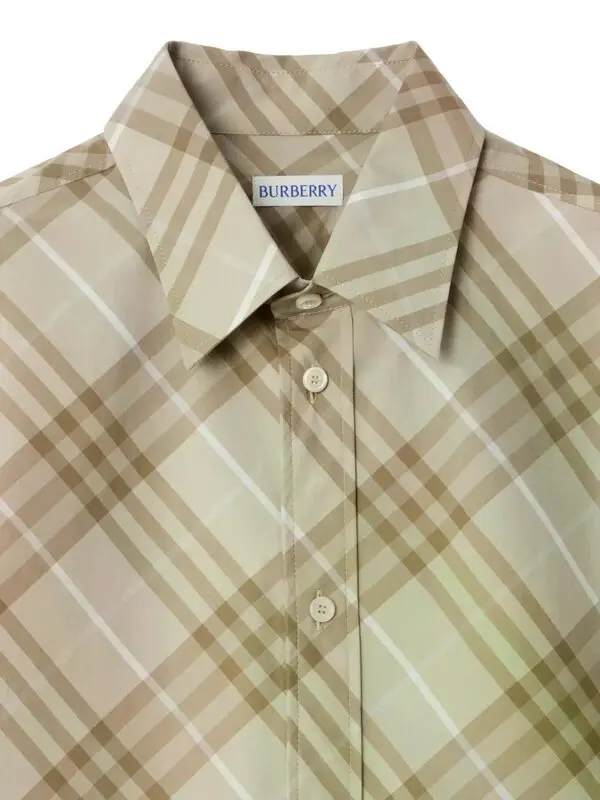 Burberry Checked Cotton Shirt
