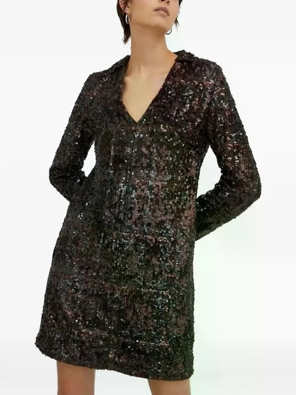 SAMSOE SAMSOE Sequin-embellished Mini Dress