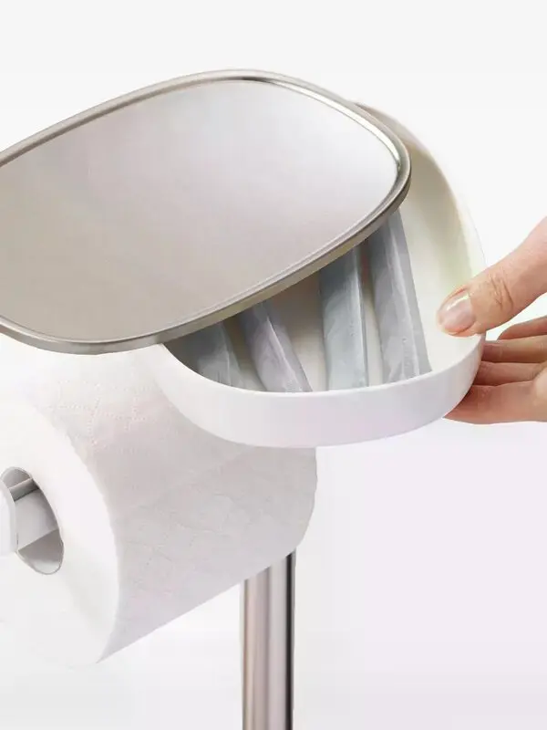 JOSEPH JOSEPH Stainless-steel Shelf Toilet Holder