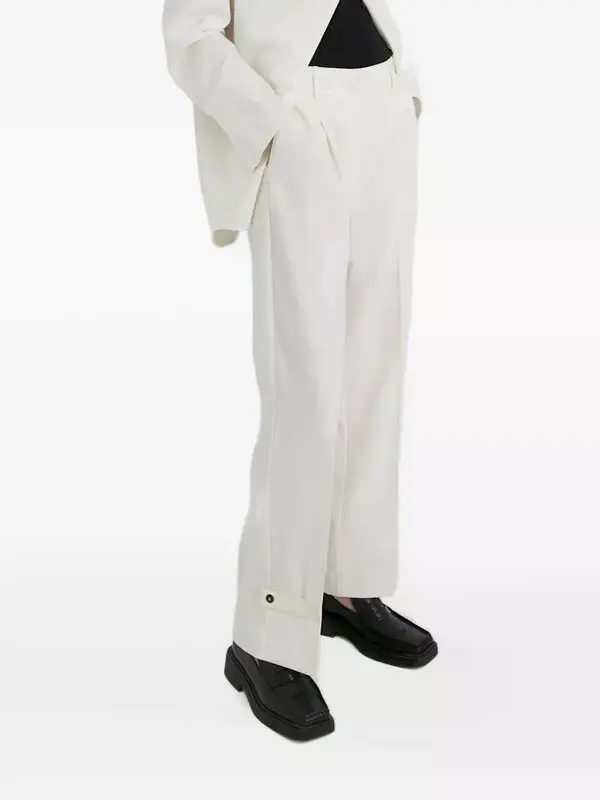 HERSKIND Pleated Trousers With Button Hem