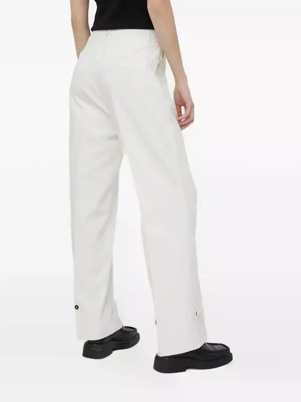 HERSKIND Pleated Trousers With Button Hem