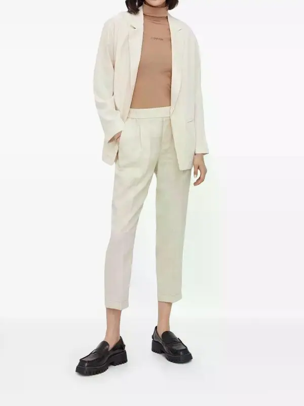 Sisley Lapel-collar Open-front Blazer
