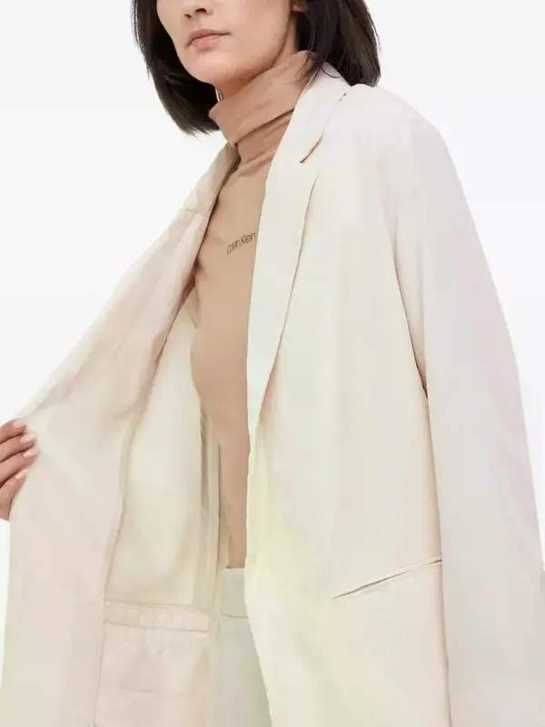 Sisley Lapel-collar Open-front Blazer