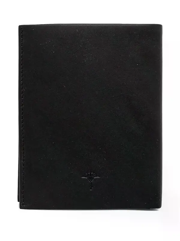 JOOP! Debossed-logo Tri-fold Leather Wallet - Black