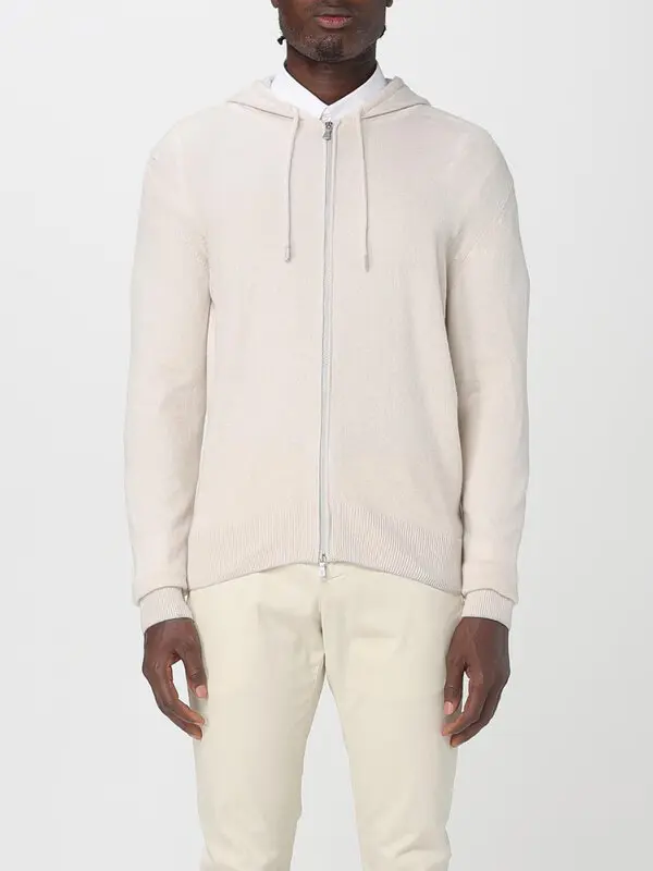 Eleventy Cashmere Zip-up Hoodie - Sand