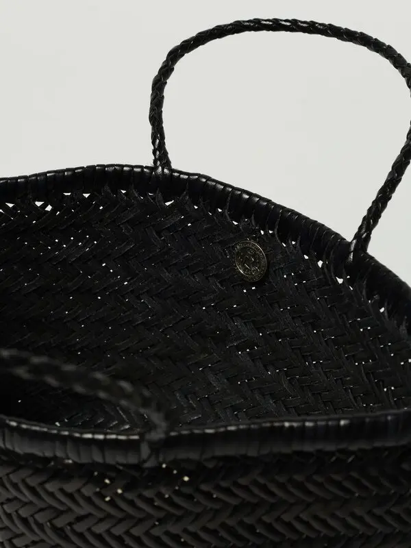 Dragon Diffusion Woven Handbag - Black