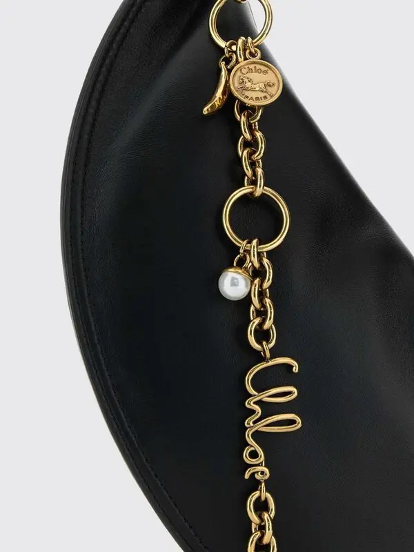 Chloé Curved Shoulder Bag - Black