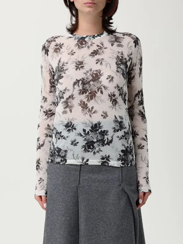Liviana Conti Floral Print Long Sleeve Top - Multicolor