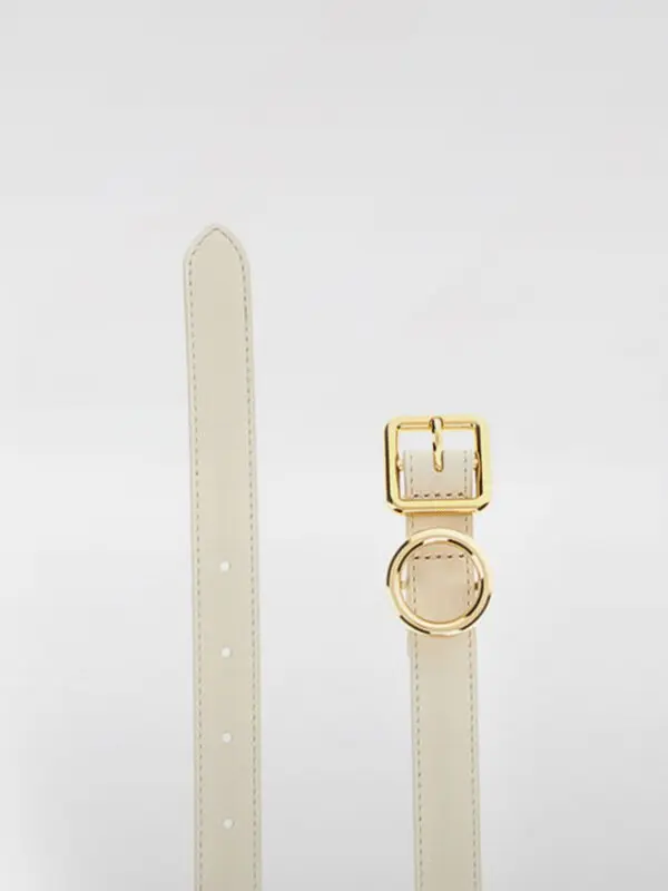 Jacquemus Leather Belt - White